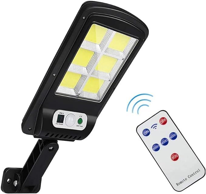New Solar 128 COB Street Lights Outdoor Security Light Wall Lamp IP67 ...