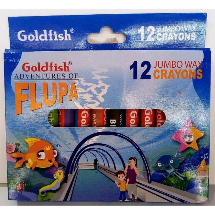 Goldfish Jumbo Wax Crayons 12Pcs | Daraz.pk
