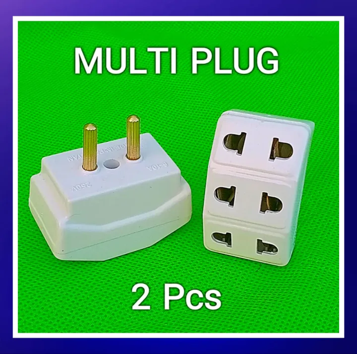 2pcs 3 in 1 Multi Pin Plug Socket with Best Grip for Household ...