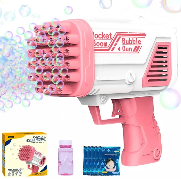 Bubble Gun Bazooka Bubble Machine Gun Bubbles for Kids TIK Tok Gifts 3 ...