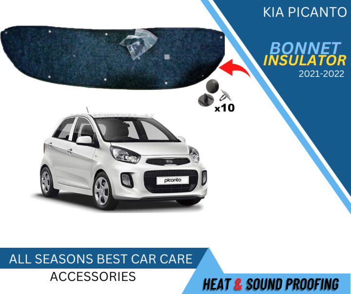 Kia Picanto | Bonnet Insulator for Heat Resistance & Sound Proofing ...