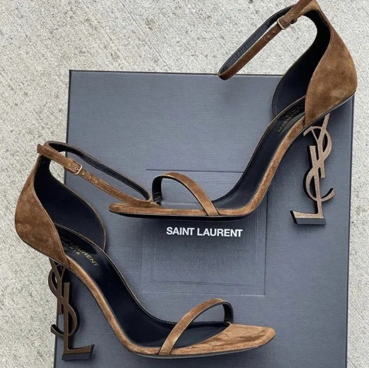 YSL Saint Laurent Luxury Heels, YSL COURT Shoe-Wood, YSL Heels ...