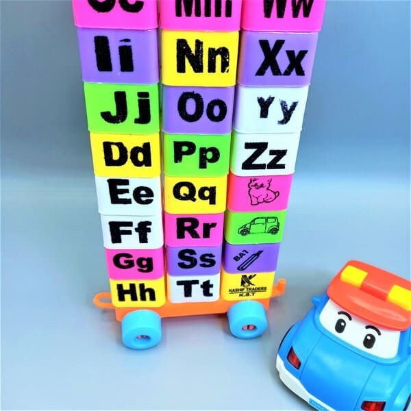 FASTBAZAR Educational Building Blocks Toys Set - Alphabet Letters Words ...