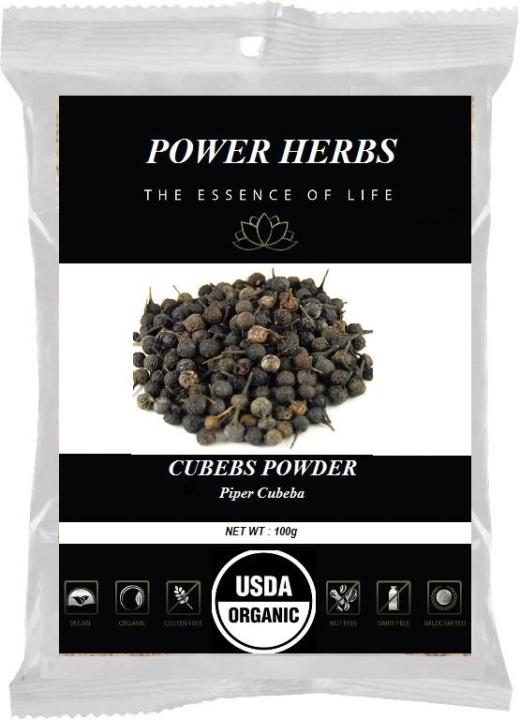 ORGANIC CUBEBS POWDER BY POWER HERB AND SPICES ( KABAB CHINI ) 100g ...