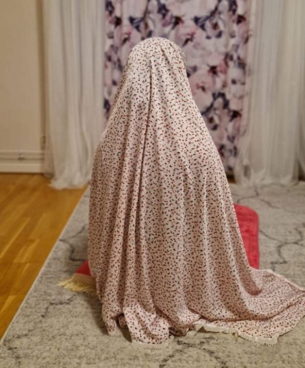 Stitched Namaz Chadar Prayer Shawl With Sleeves for Women & Girls ...