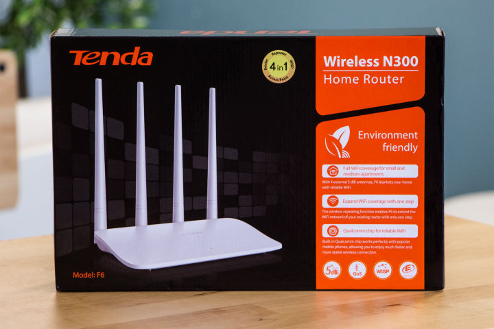 Tenda F6 300-MBPS Antenna Router 4 Port Wifi-N Wireless Easy Setup ...