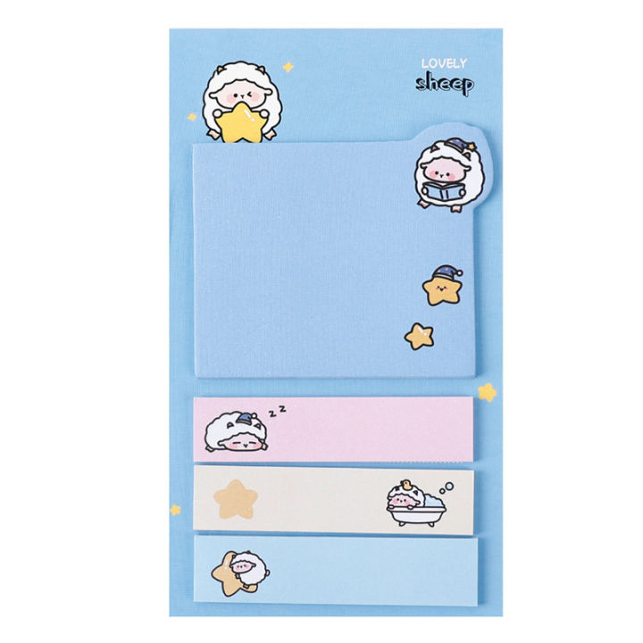 80 Sheets Cute Memo Pad Message Notes Cartoon Animal Decorative Notepad ...