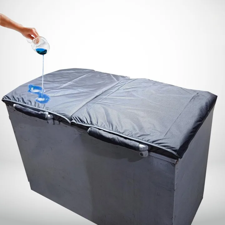 Waterproof Double Door Deep Freezer Cover with Handle Covers Dual Layer ...