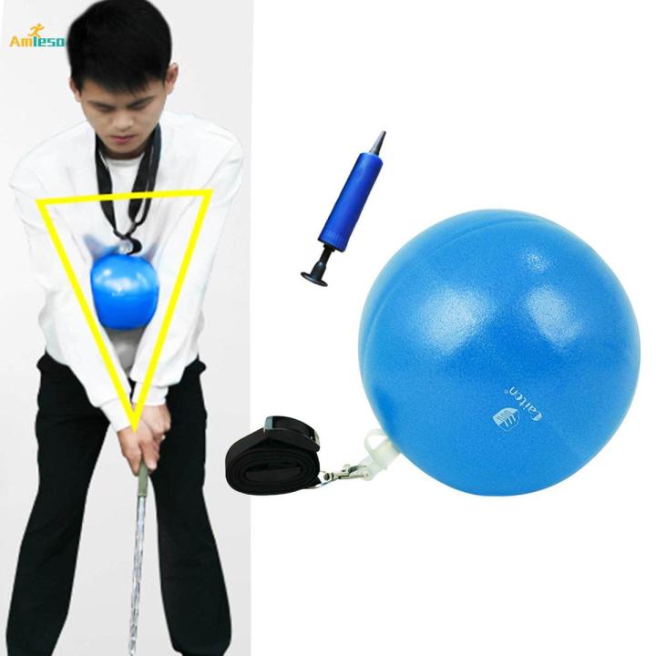 Golf Swing Trainer Ball Assist W/ Adjustable Lanyard for Posture ...