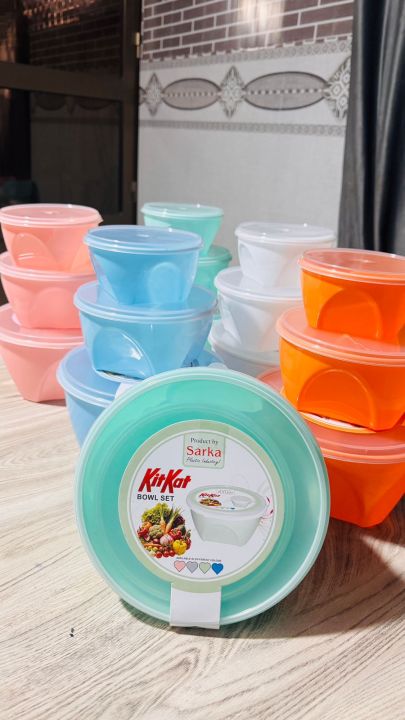 Pack Of 3 Multi Size Boxes, Used For Kitchen Storage, In Multi Color ...