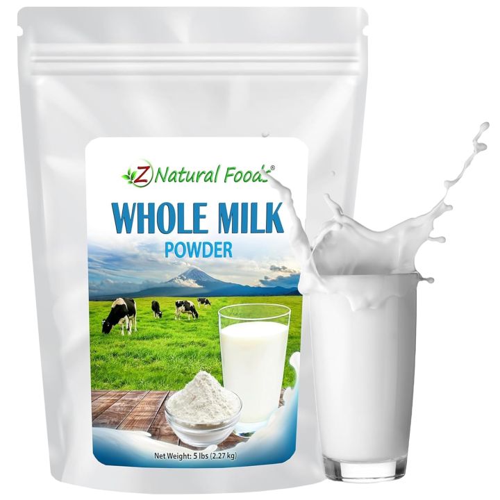Z Natural Foods Premium Whole Milk Powder - Powdered Milk for Baking ...