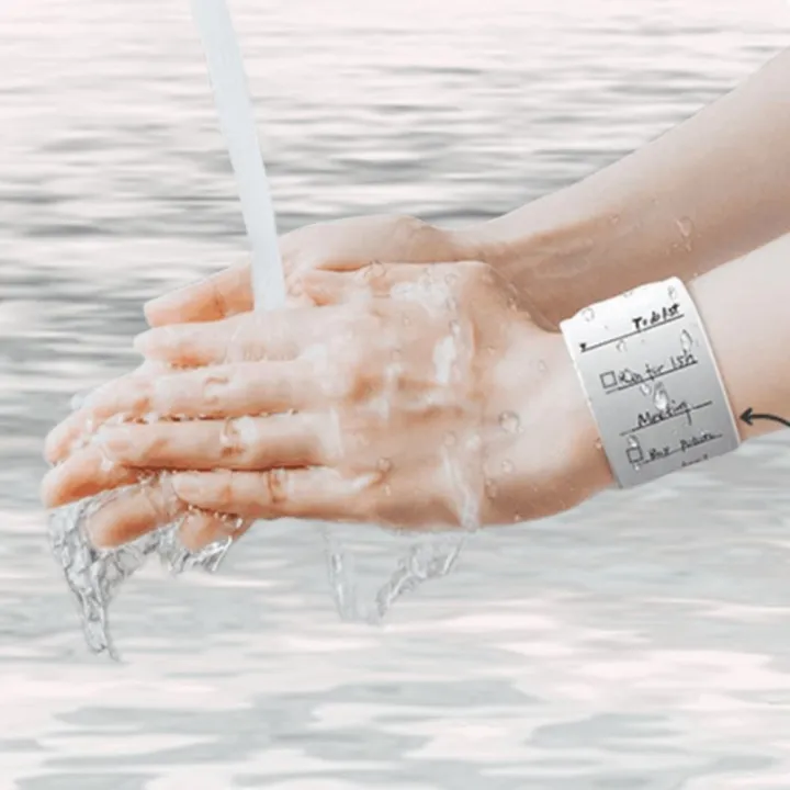 Erasable Planner Memo Memo Pad Reusable Silicone Slap Bracelets To Do ...