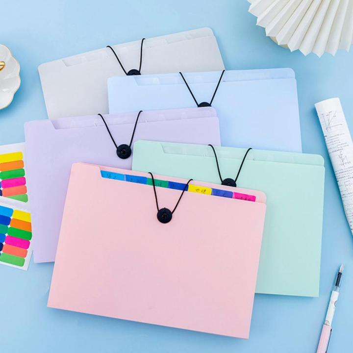 A4 8 Grids File Folder Index Multi-Layer Folder Dutton File Bag ...