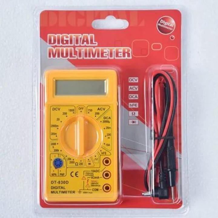 Multimeter, DT-830D Ammeter, LCD Digital Display Voltmeter, For Home ...