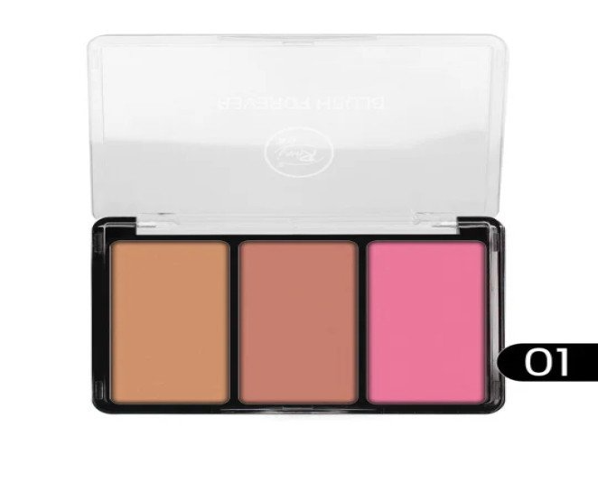 Rivaj UK Blush Forever 3-in-1 Palette – Shade 01 – Highly Pigmented ...