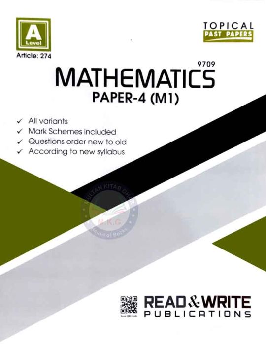 Mathematics (9709) Paper-4 (M1),Topical Past Papers, Article 274 for A ...