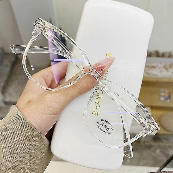 Original Transparent Square Frame Glasses for Men - Women Clear Lens ...