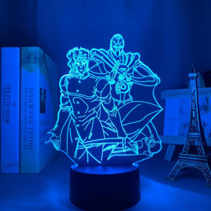 3d Lamp Anime JoJo Bizarre Adventure for Bedroom Decor Light Birthday ...