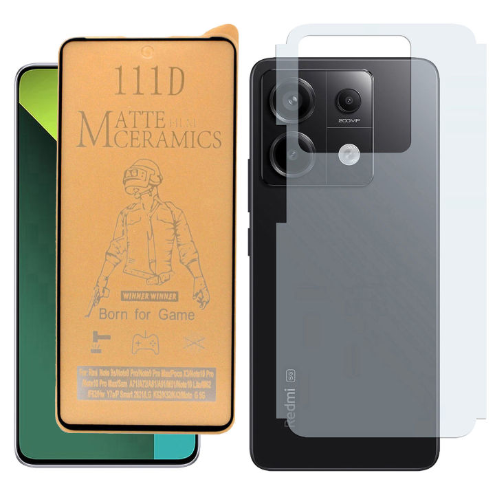 Xiaomi Redmi Note 13 Pro Matte Finish Ceramic Protector Flexible Glass ...