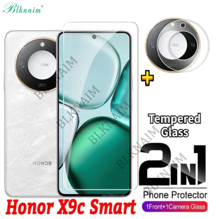 BLKNAIM 2 in 1 honor X9C smart 5G clear Tempered Glass for honor X9C ...
