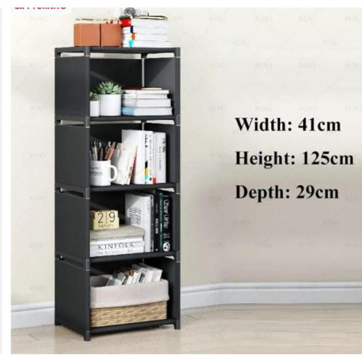 Book Shelve Multi Layers Portable Book shelf Organizer Modern Bookcase ...