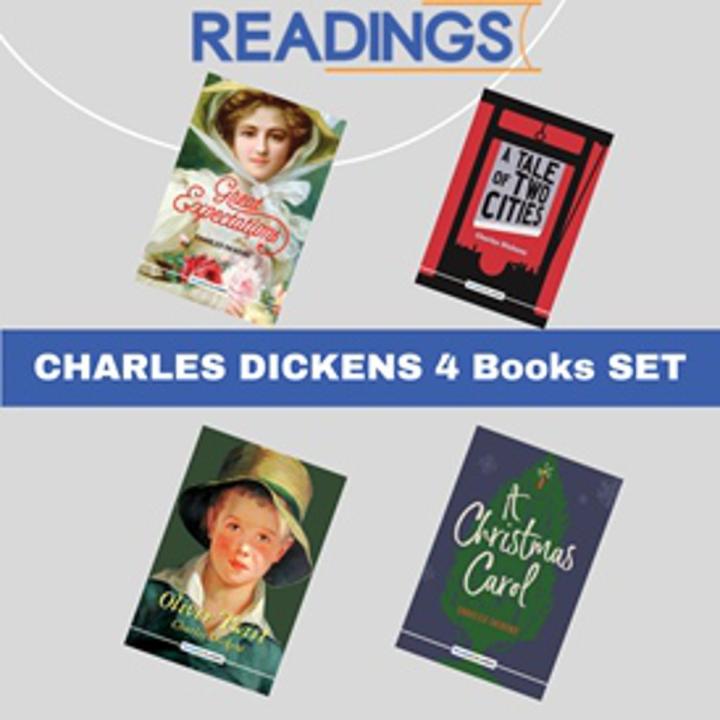 Charles Dicken 4 Books Set Includes a Christmas Carol, Oliver Twist, a ...