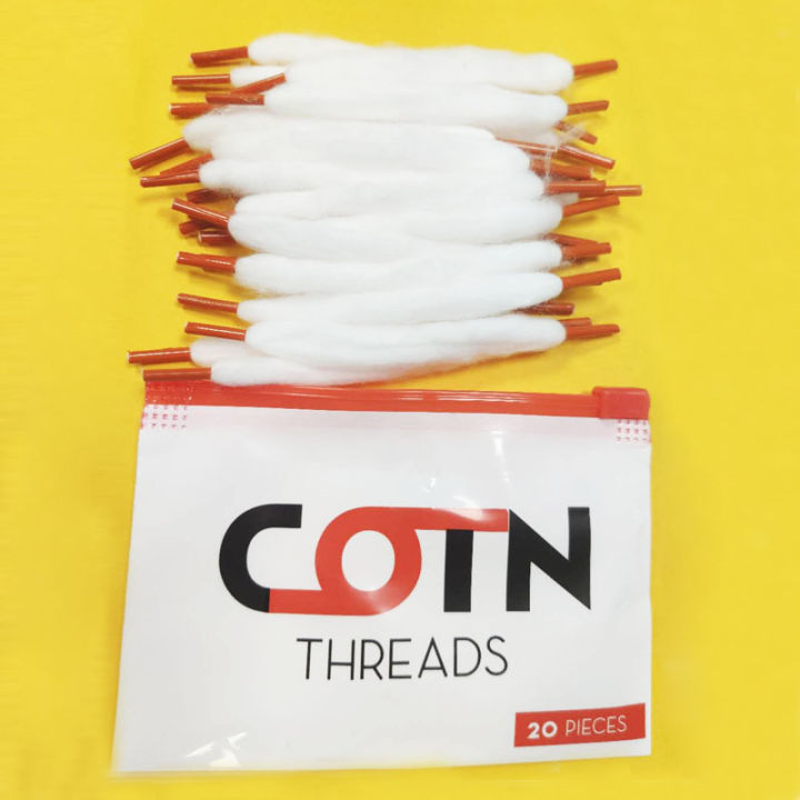 Cotn Wick Prebuilt Organic Shoelace Cotton Bacon Cotton for 510 Thread ...