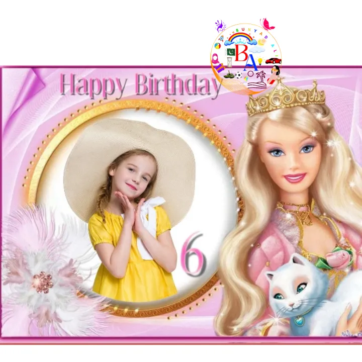 Barbie Fancy Backdrop Barbie Theme Fancy Panaflex Barbie Birthday Party ...