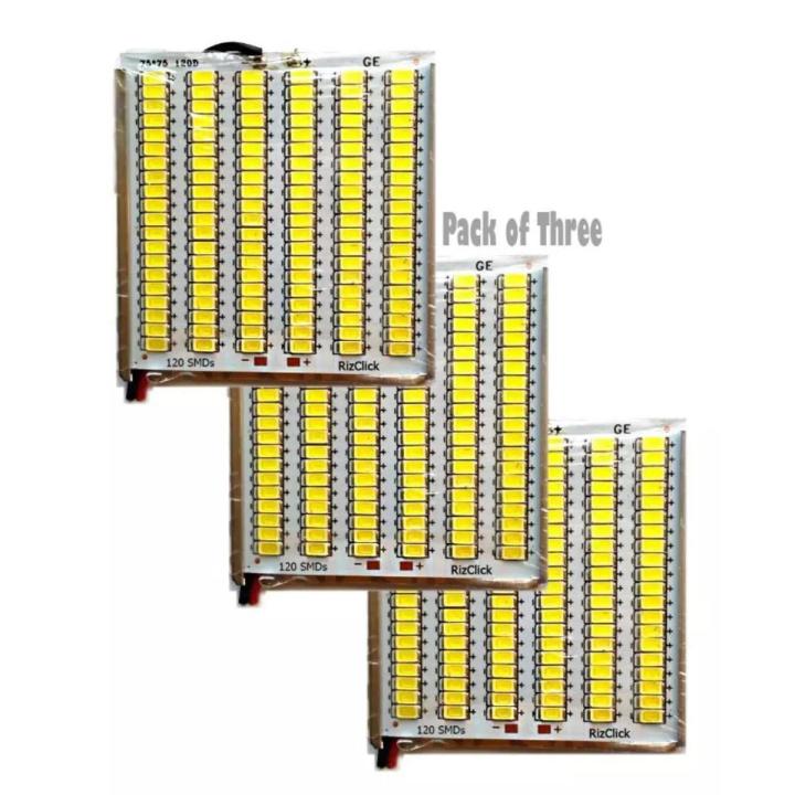 PACK OF THREE - 120 Led Array Cool Bright White Light Panel Board DC ...