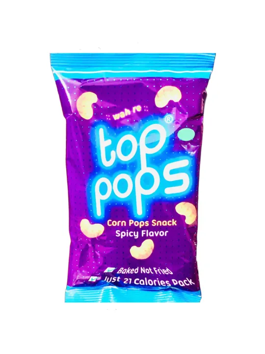 Top Pops Spicy Flavoured Baked Pops (Blue) | Pakistani Snack | Daraz.pk