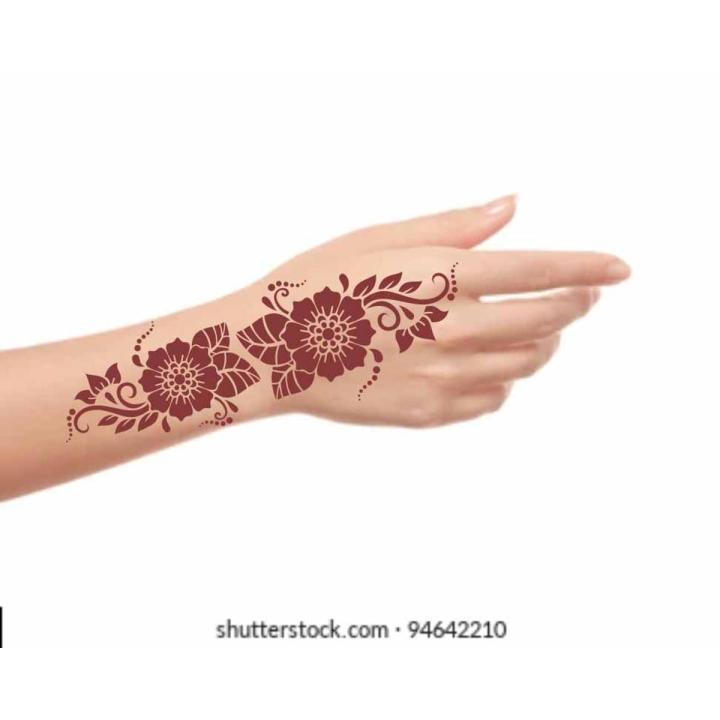 Henna sticker, Henna stencils, Mehndi design, Mehndi sticker, Henna ...