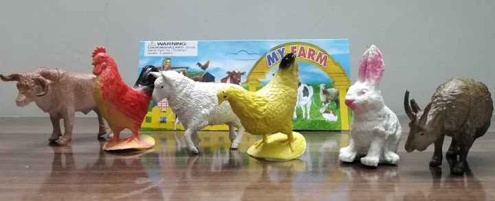 Animal Farm House, Animal Set Toy for Kids 6pcs | Daraz.pk