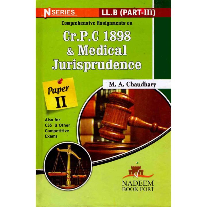 N Series Comprehensive Assignments on Cr.P.C 1898 and Medical ...
