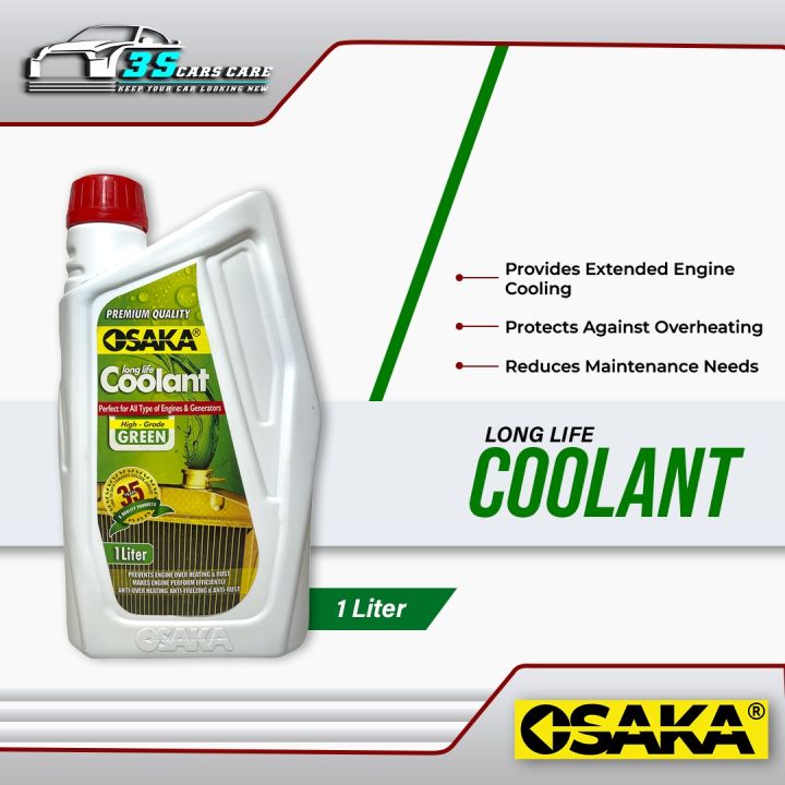 OSAKA Premium Radiator Coolant 1L - High Grade Green (Automotive Grade ...