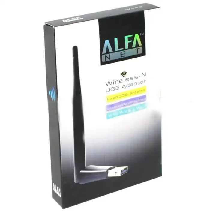 ALFA USB Wireless LAN Card with Antenna - Alfa Net Wifi Wireless-N USB ...