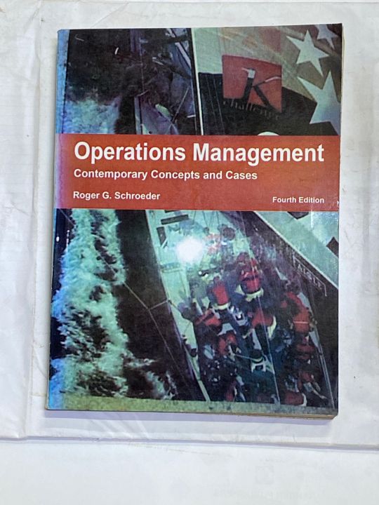 OPERATIONS MANAGEMENT 4th EDITION BY ROGER G. SCHROEDER | Daraz.pk