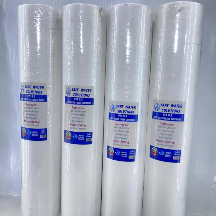 PACK OF 4 JUMBO FILTER CARTRIDGE 20 PPF 0.3 Micron | Daraz.pk