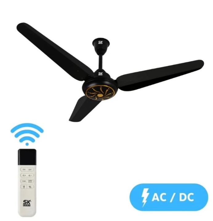 SK Icon AC/DC FAN WITH REMOTE CONTROL 56 INCH Pure Copper | Daraz.pk