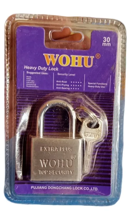 WOHU HEAVY DUTY LOCK 🔐 30MM | Daraz.pk