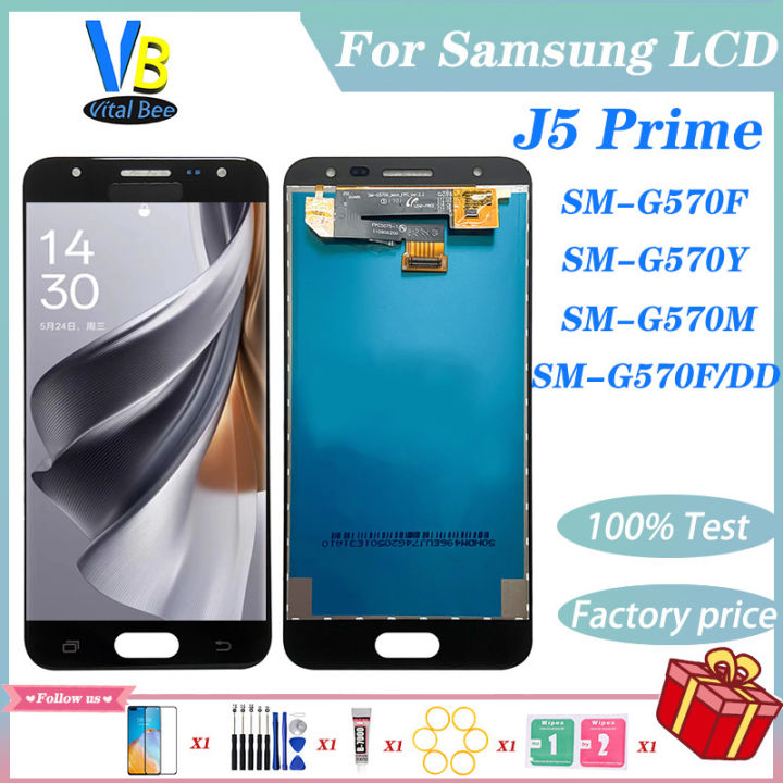 For Samsung Galaxy J5 Prime LCD Display Touch Screen Digitizer Assembly G570 Replacement No Dead ...