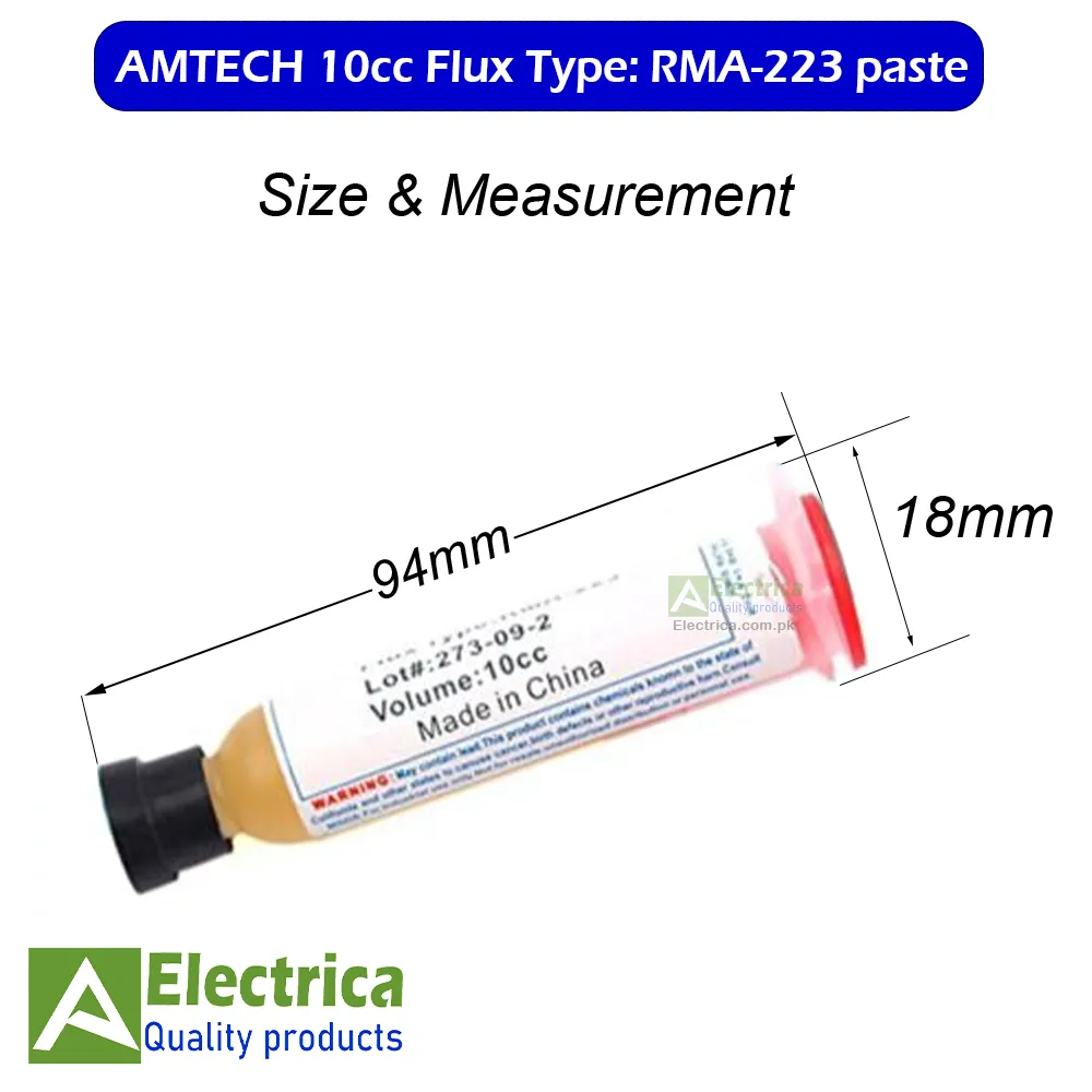 pack of 5 pcs of Best Quality AMTECH 10cc Flux Type: RMA-223 Soldering ...