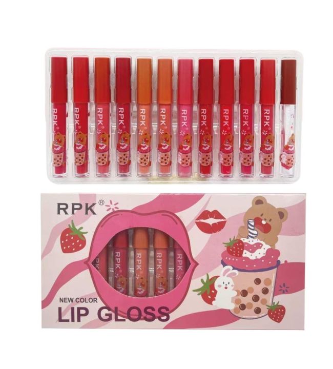 RPK Matte Lip Gloss Pack Of 12 Lip Glosses For Girls | Daraz.pk