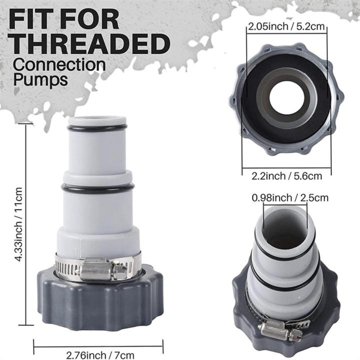 Hose Drain Plug Connector Adapter Kit 1.5 Inch to 1.25 Inch Hose ... Hose Drain Plug Connector Adapter Kit 1.5 Inch to 1.25 Inch Hose ...