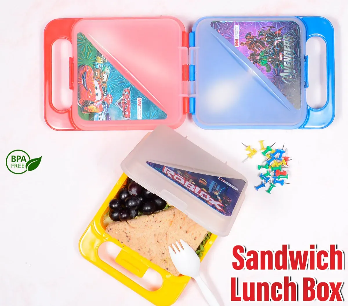 Student Lunch Box Small 700ml – Two-Compartment Lunch Box for School ...