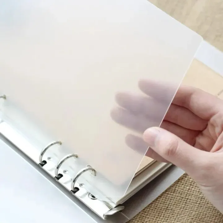 2pcs Portable A4 A5 A6 A7 Loose-Leaf Notebook Refill Paper PP ...