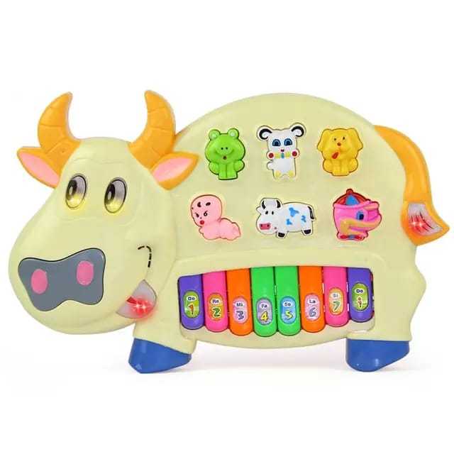 Piano Cow Toy For Kids - Fun And Educational Cow-Shaped Music Piano Toy ...