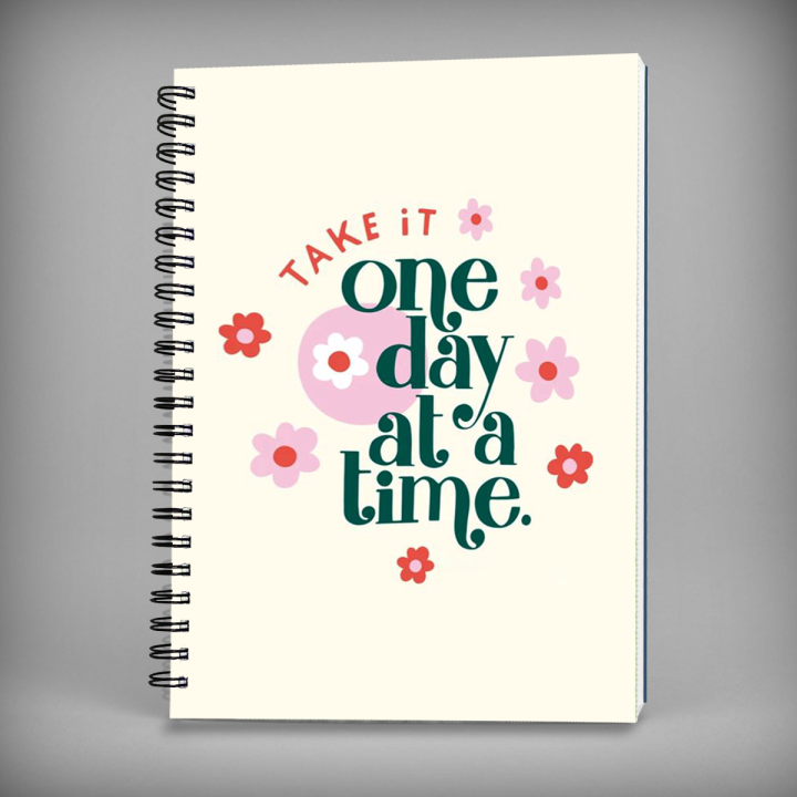 Take It One Day At A Time Spiral Notebook -7682 | Daraz.pk