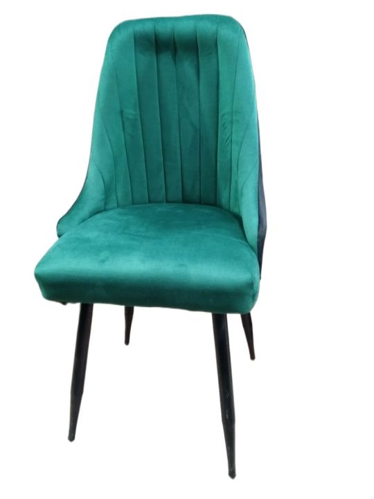 Dining chair/Modern Velvet Dining Chair with Metal Base & Molty Foam ...