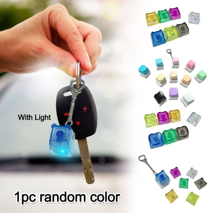 Portable with Light Fidget Keychain Keycap Stress Relief Finger ...