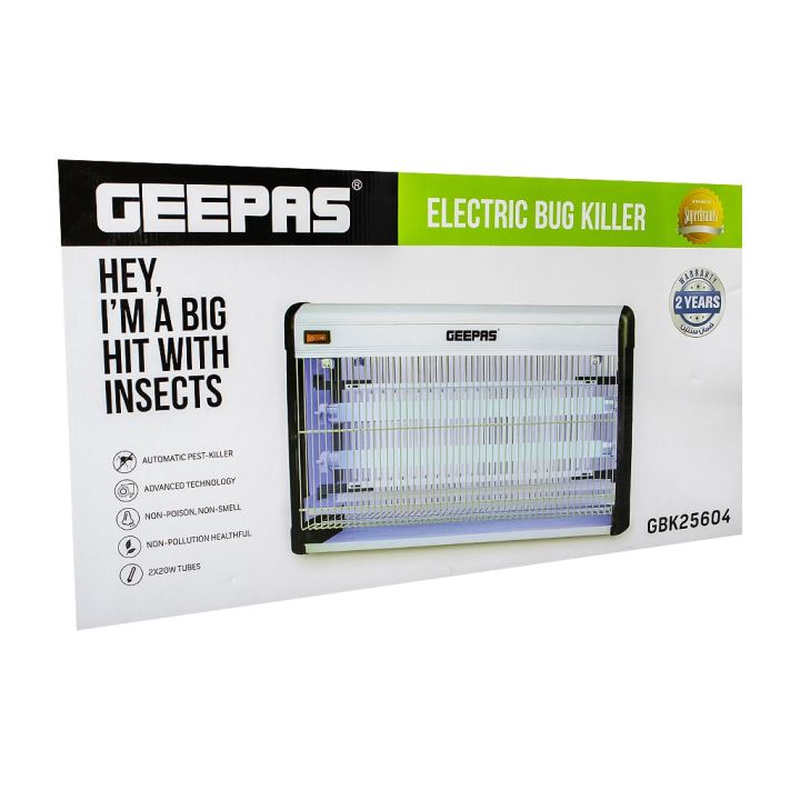 Geepas Electric Bug Killer- GBK25604|Automatic Pest Killer with 2X20 W ...